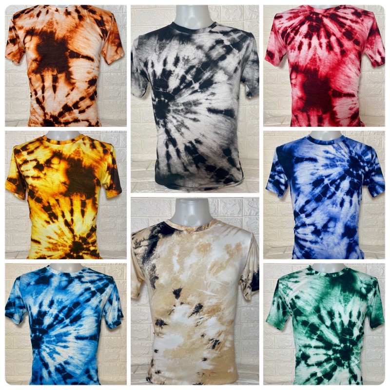Men’s T-shirt Tie Dye Design | Shopee Philippines