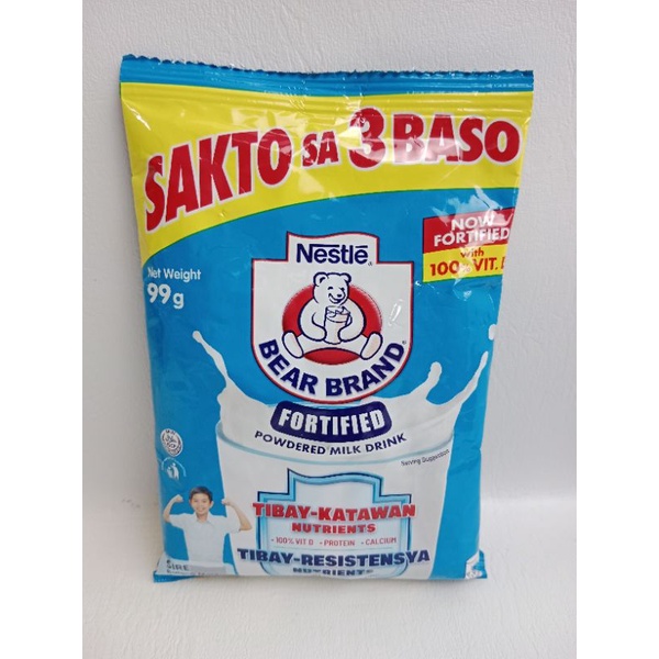 Bear Brand Fortified Powdered Milk Drink Sachet Sakto Pack ...