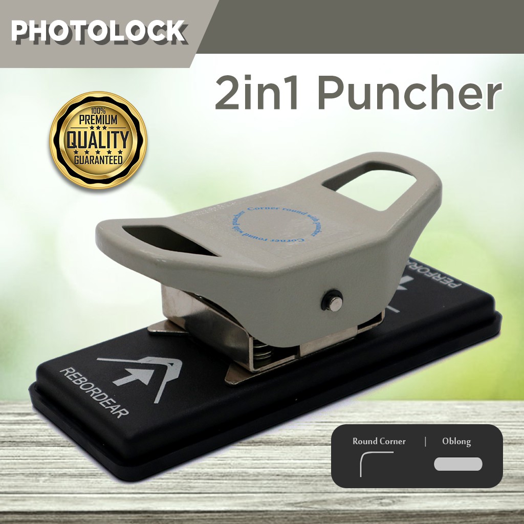 QUAFF 2in1 ID Puncher (Oblong & Corner Puncher) | Shopee Philippines