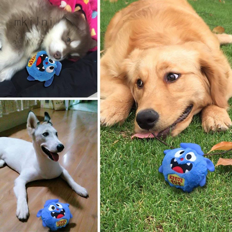 Fation Interactive Dog Toys Bouncing Giggle Shaking Ball Dog Plush Toy ...