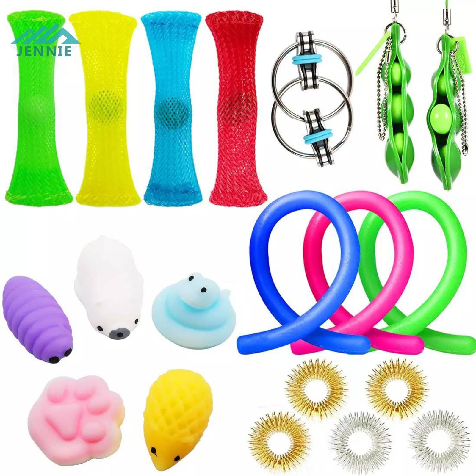 20 pack sensory fidget toys set, stress relief hand toys for adhd add ...