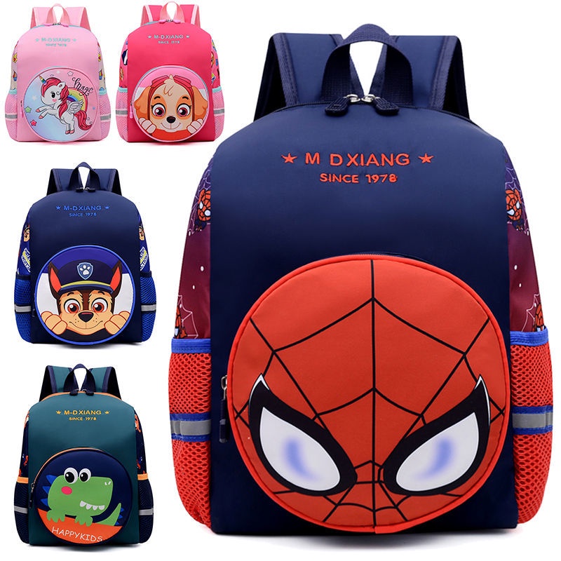 School bag for kids cartoon cute spiderman backpack kids backpack for ...