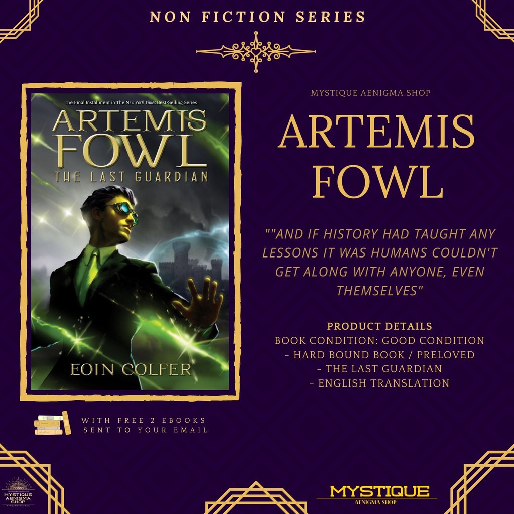 Artemis Fowl And The Last Guardian Novel Artemis Fowl