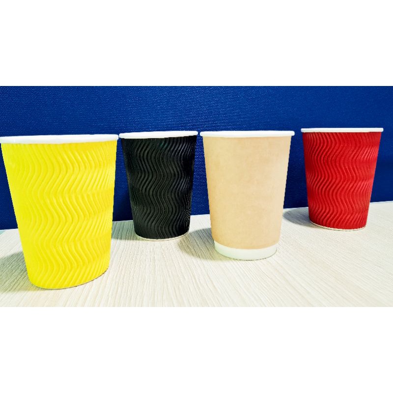 500pcs-8-oz-coffee-cup-and-lid-double-wall-rippled-wall-shopee