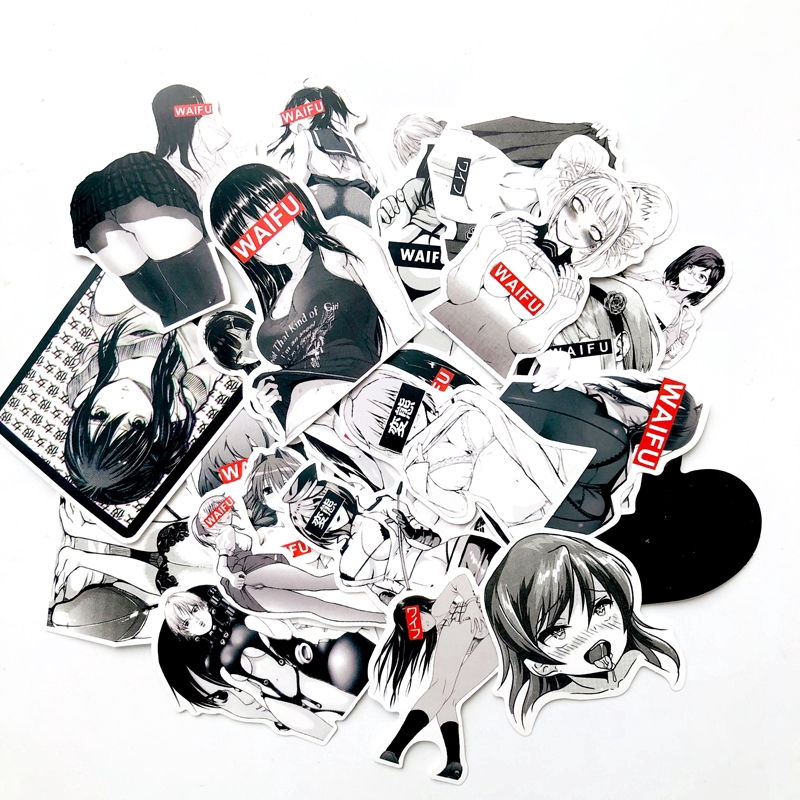 Stickers, Labels & Tags Paper Ecchi Vinyl Decal Anime Girl Waterproof ...