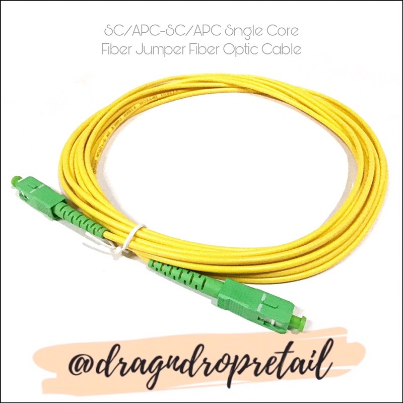 Fiber Optic Cable (for Globe/Converge) SC/APC-SC/APC Sngle Core Fiber ...