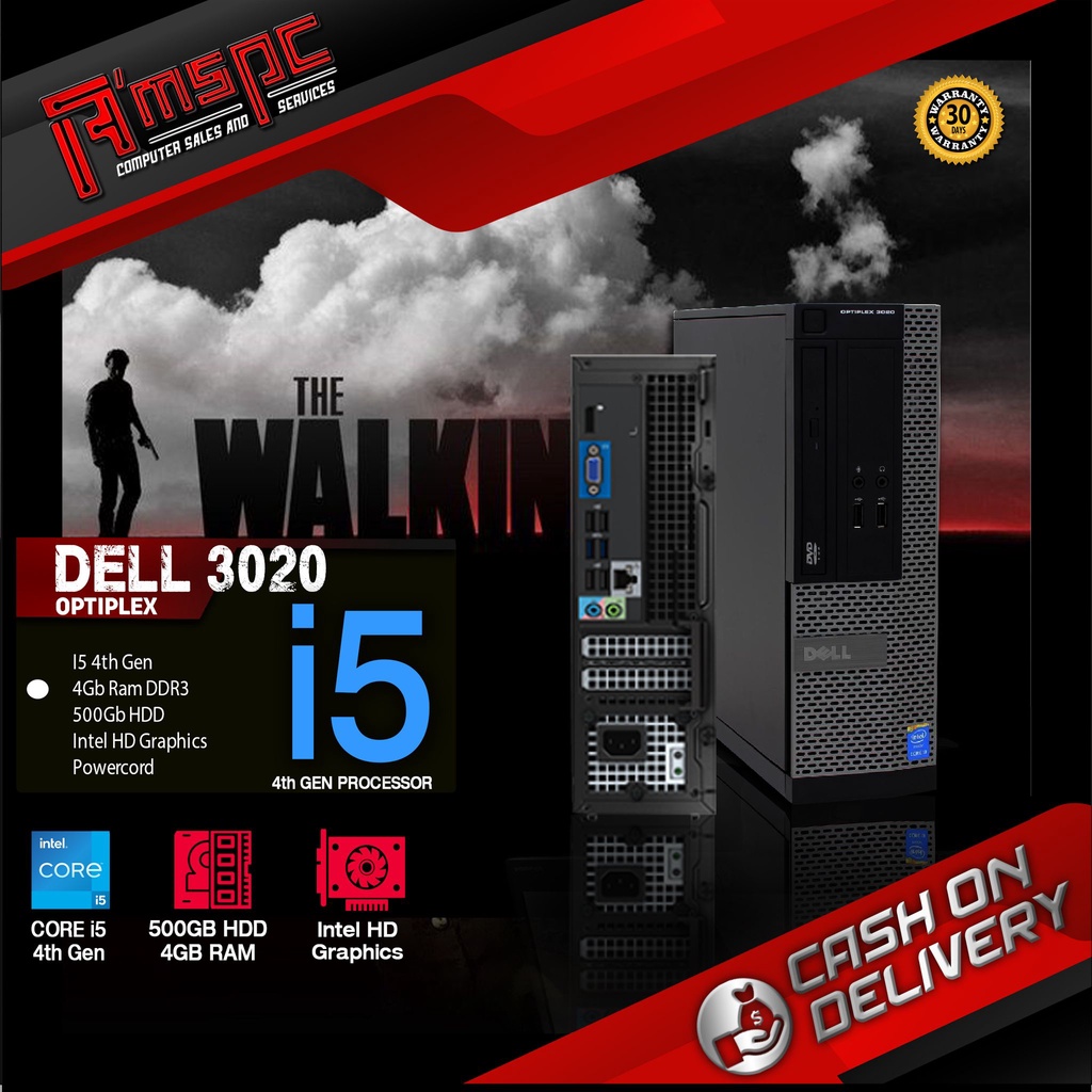 DESKTOP and CPU ONLY i3/ i5 4TH | 4GB RAM 500GB HDD | DELL OPTIPLEX 3020 | ONBOARD GRAPHICS ...