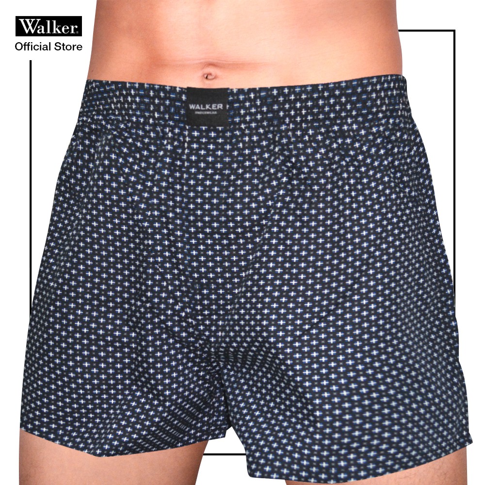 Walker Men Printed Boxer Short Premium 100% Cotton (Single Pack ...