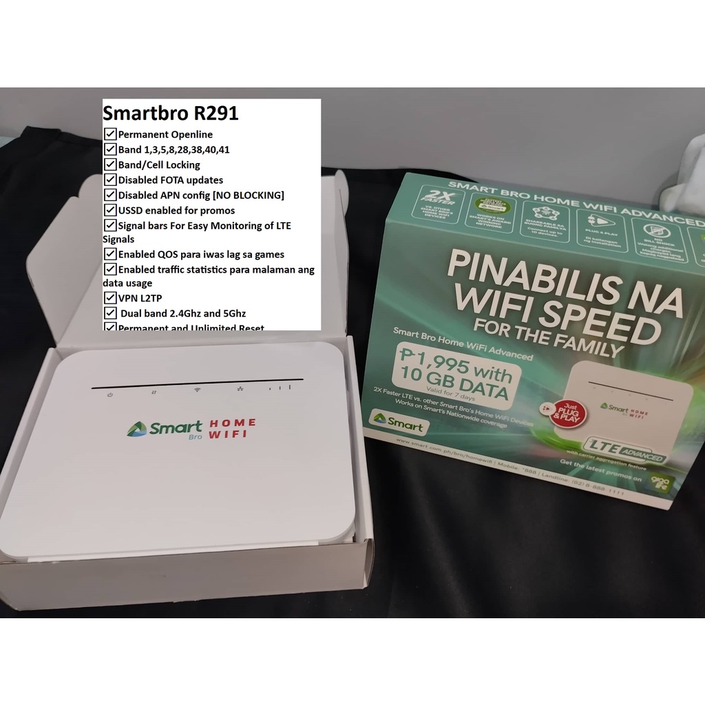 Smartbro R291 CAT6 Admin & Openline 8 Bands Stable Firmware | Shopee ...