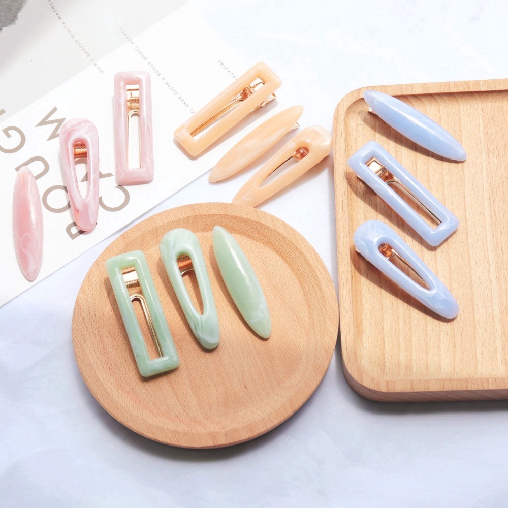 Ins Korean Style Color Hairclip Girl Acrylic Hairpin F130 | Shopee ...