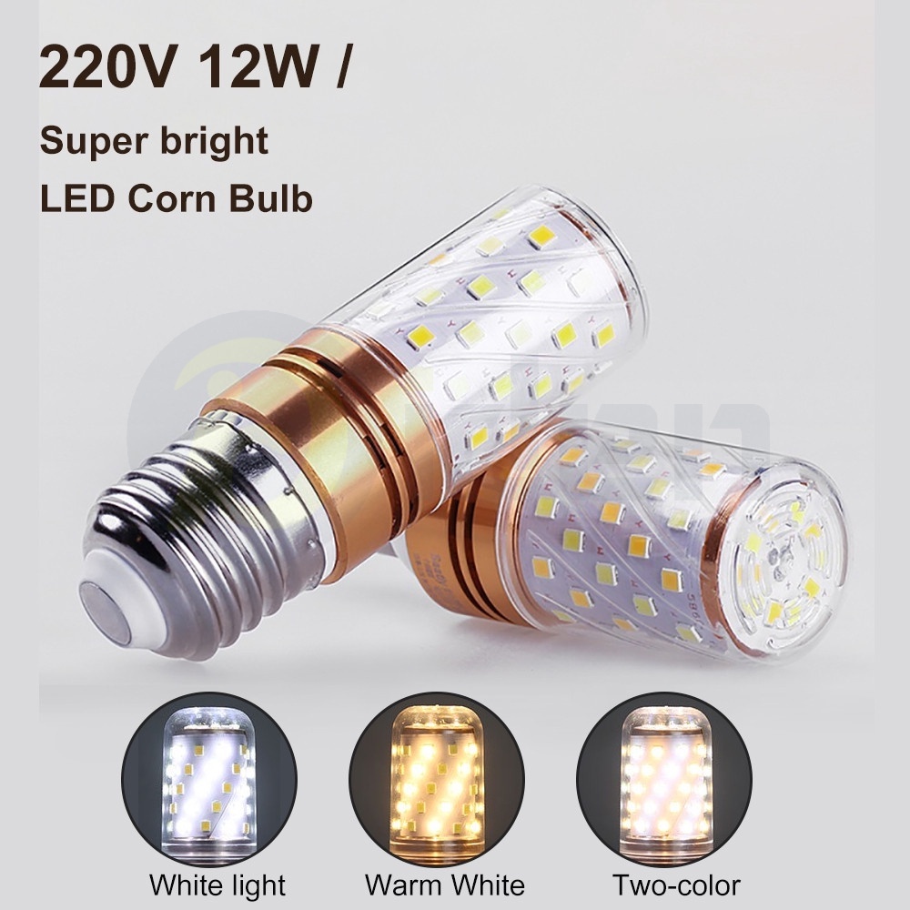 Led Light Corn Bulb Lamp 12W E27 Tri Color led bulb For Home Office ...