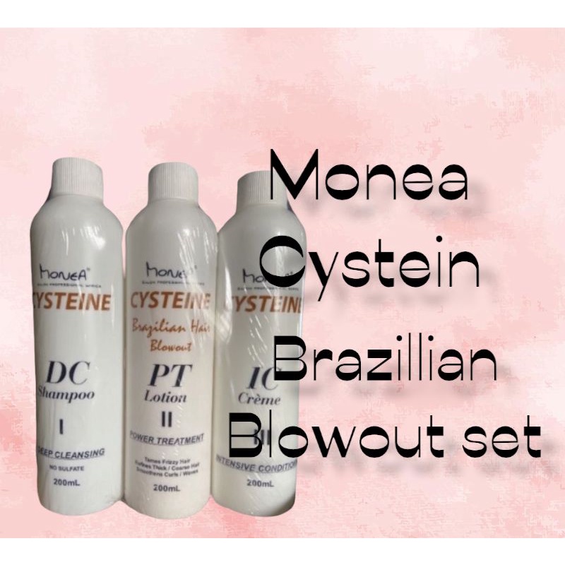 Monea Cystein Brazillian Blowout Set,200mL | Shopee Philippines