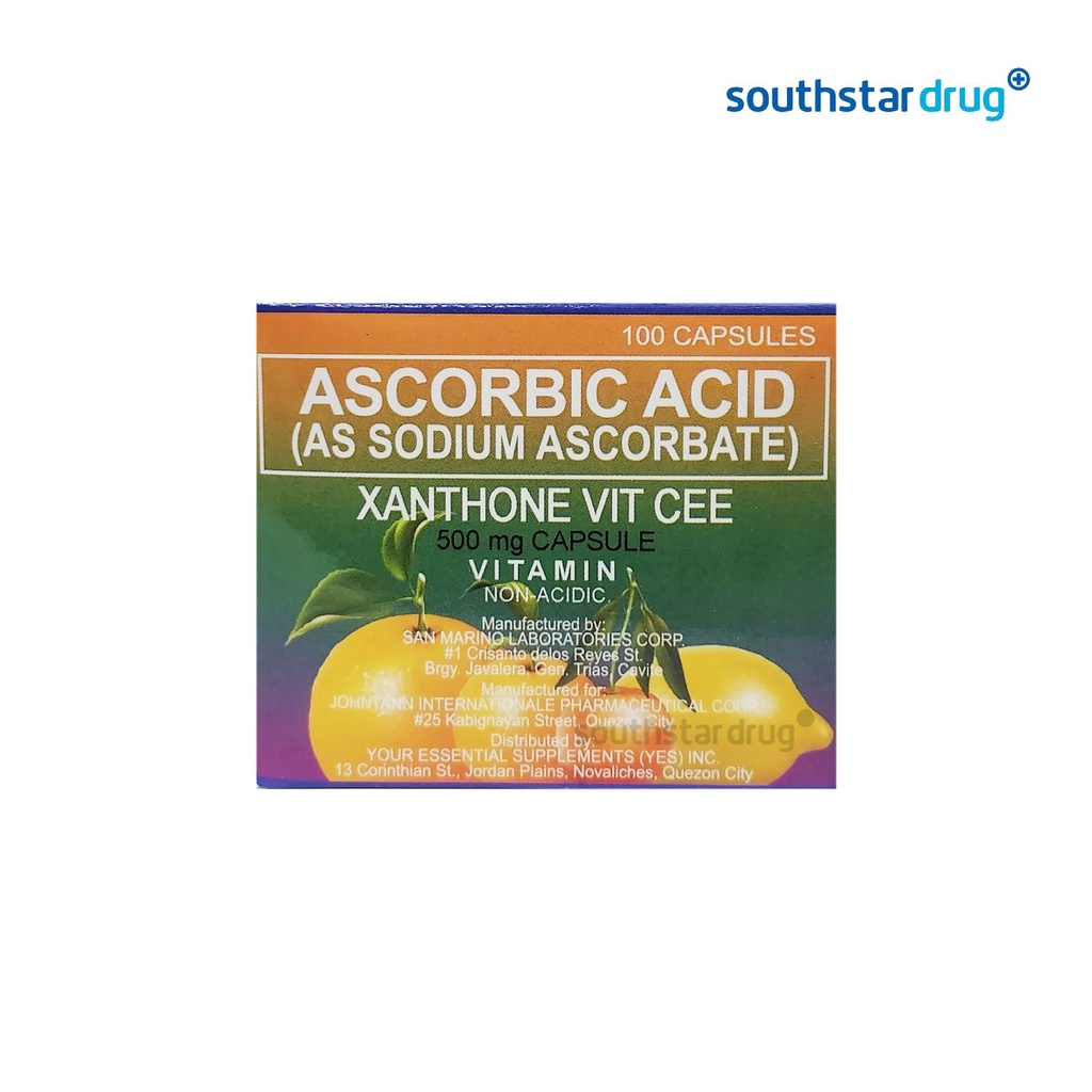 Xanthone Vit Cee 500 mg Capsule - 20s | Shopee Philippines