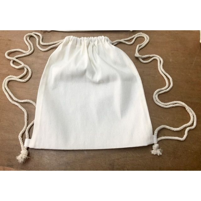 Canvas Drawstring Backpack Katsa Bag Ecobag Plain Shopee Philippines