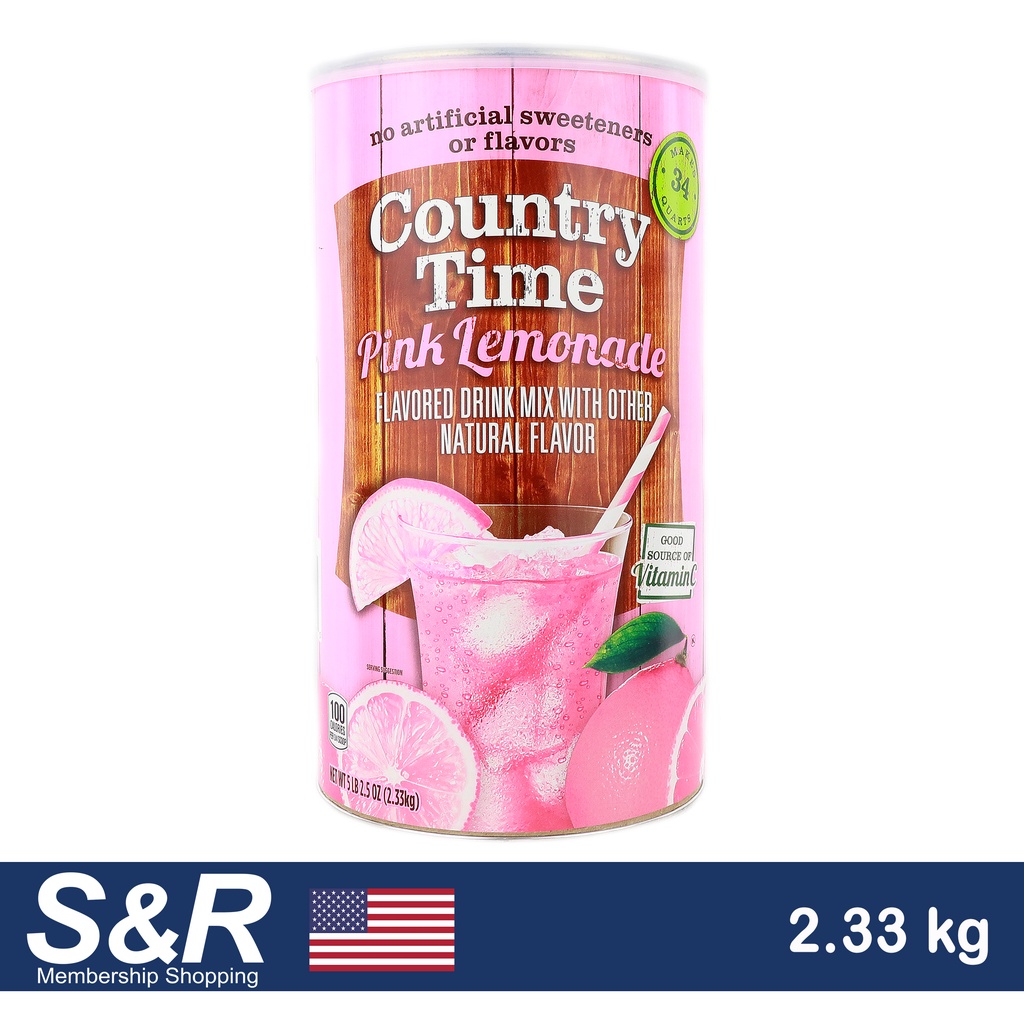 Country Time Pink Lemonade Flavored Drink Mix 2.33kg | Shopee Philippines