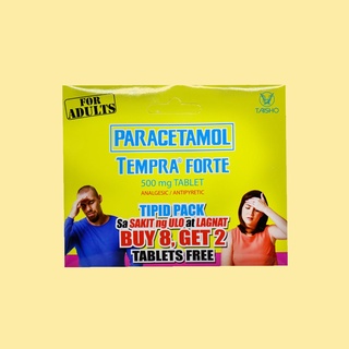 Tempra Forte Paracetamol 500mg Tablet (Tipid Pack) | Shopee Philippines