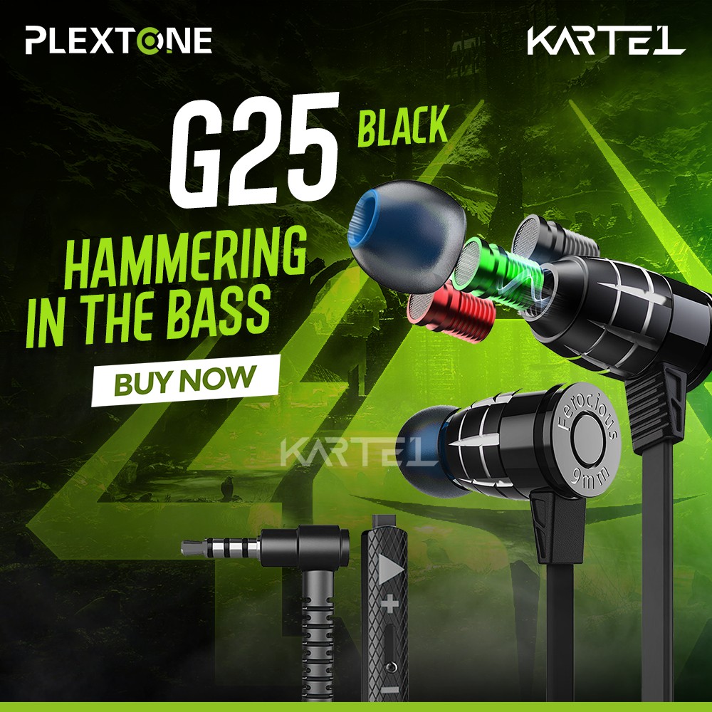 PLEXTONE G25 3.5mm Wired Magnetic Gaming Headset Footstep and Gunfire ...