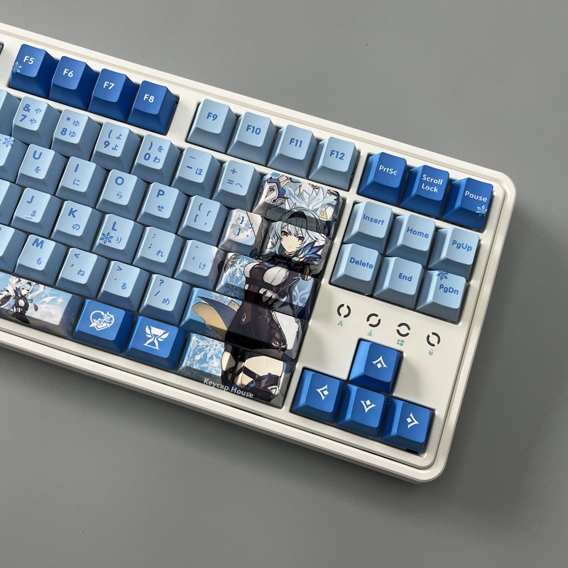 Eula Keycap Cherry Profile Genshin Impact Theme Anime PBT Dye Sub ...