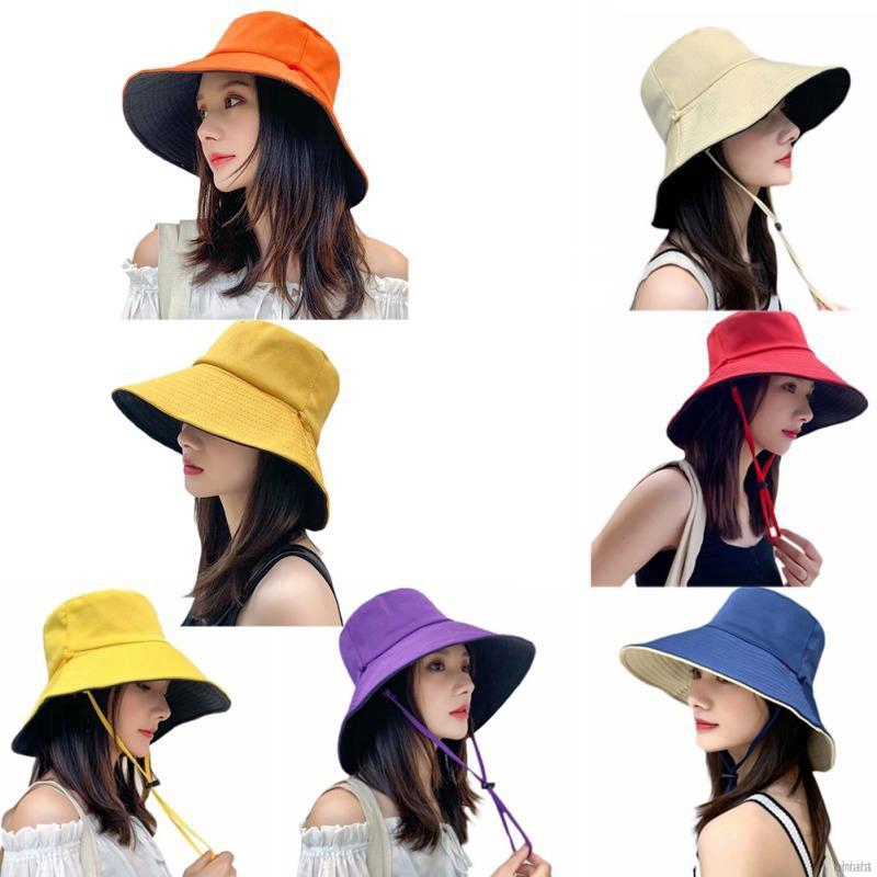 Perfect Fisherman Hat Female Korean Student Wild Basin Hat UV Beach Sun ...