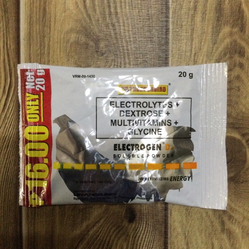 Thunderbird Electrogen D+ Soluble Powder for Poultry (20g) | Shopee ...