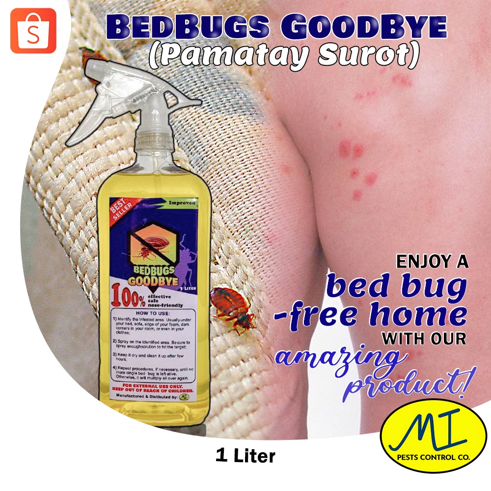 1 Liter BedBugs GoodBye / Pamatay Surot / bed bug killer pesticide ...