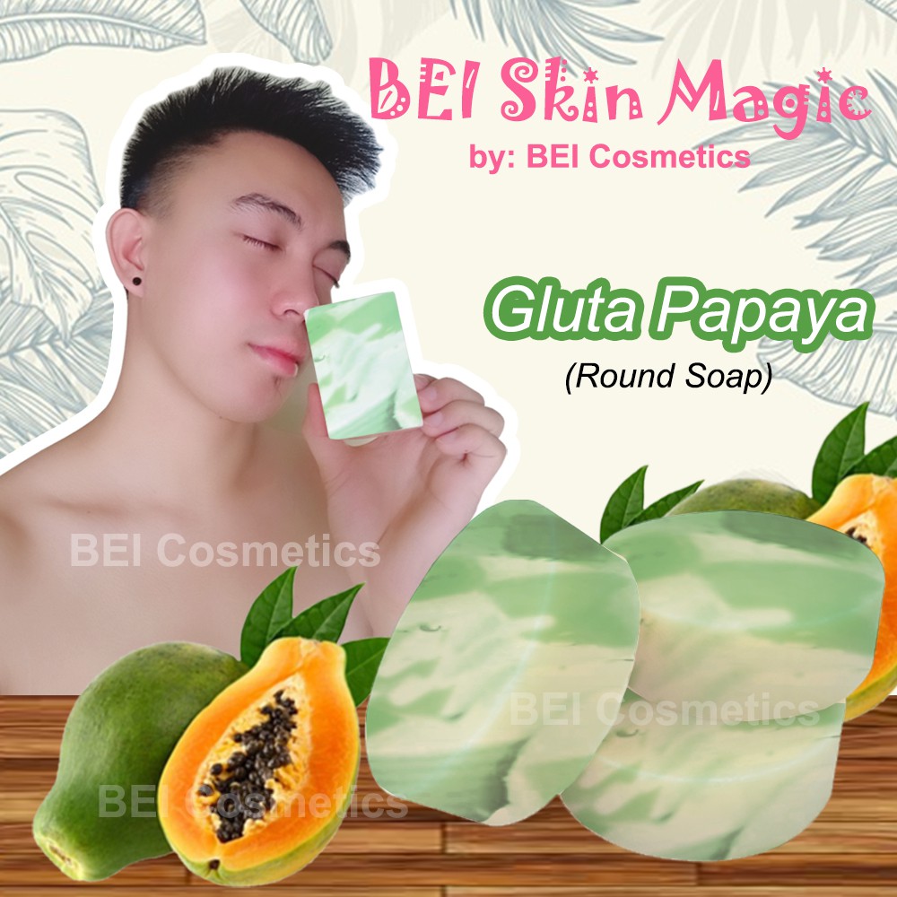 [ORIGINAL] 20pcs Milky Gluta Papaya Soap with Vitamin E by BEI Skin ...