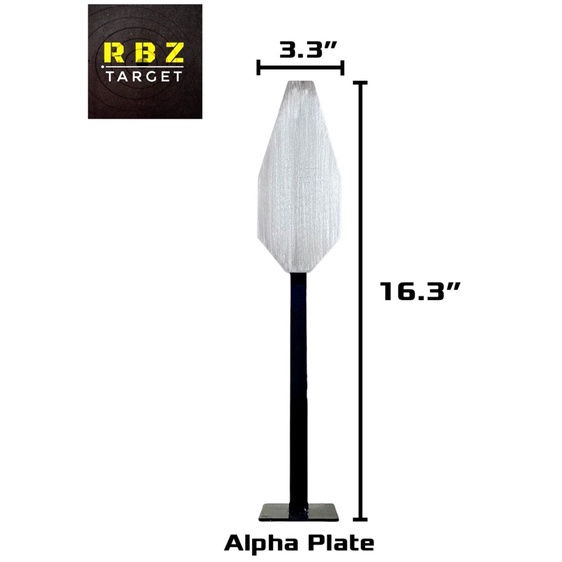 IPSC Style Stainless Steel Alpha Plate Target Shooting | Shopee Philippines