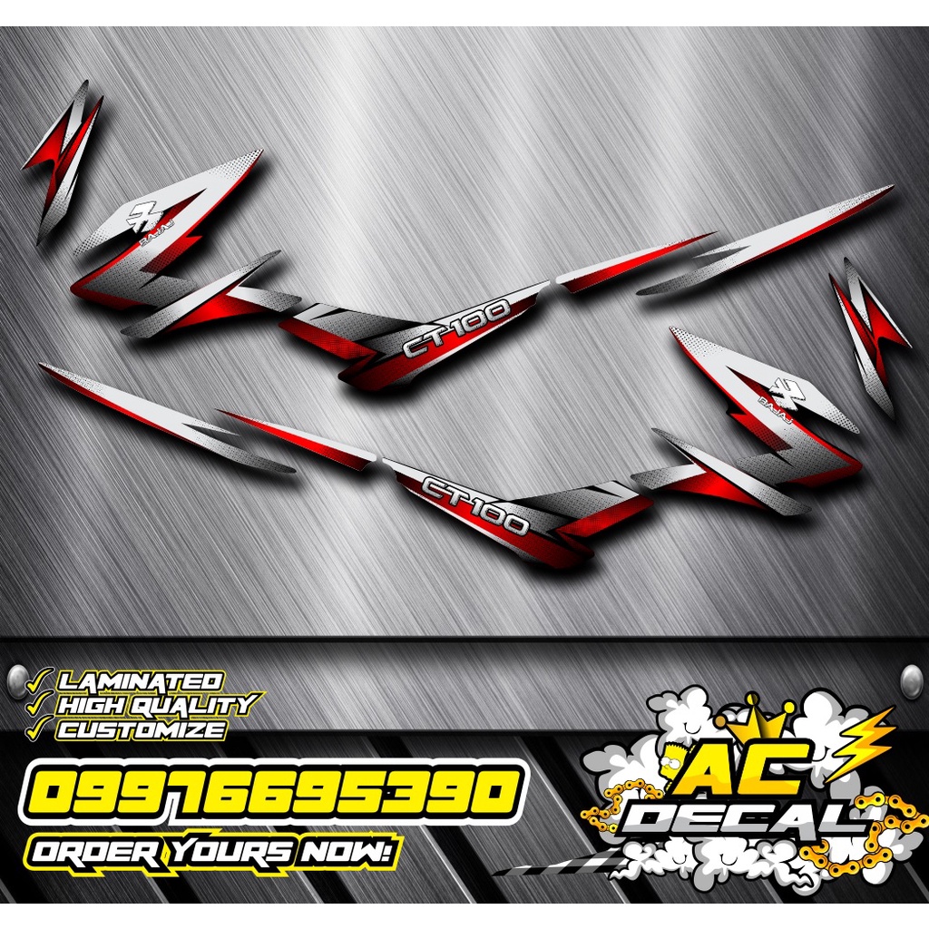 Bajaj Stock Decal (Customize Color) | Shopee Philippines