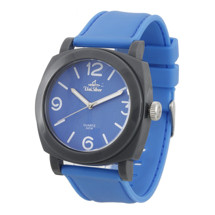 UniSilver TIME Men's Blue Analog Rubber Watch KW3600-1114C | Shopee ...