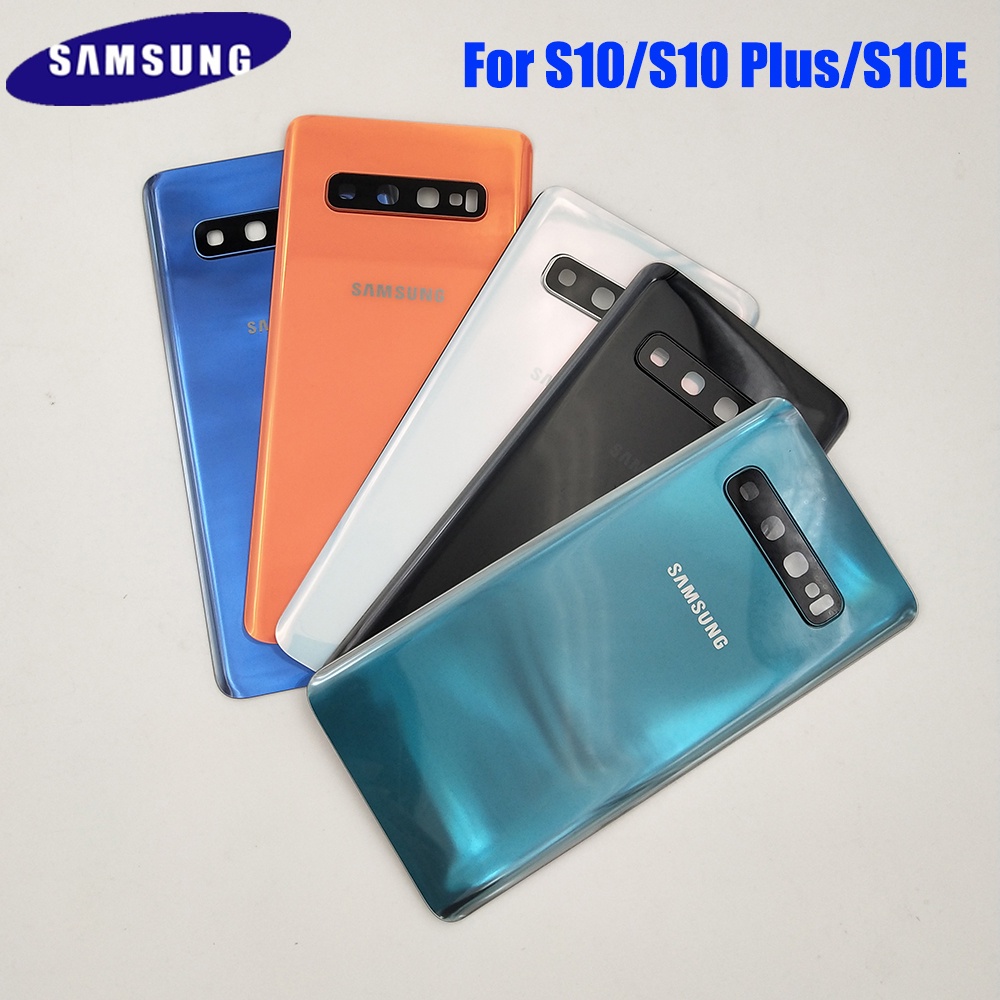 Original SAMSUNG Galaxy S10 SM-G973F S10+ Plus SM-G975F S10e G970F Back ...