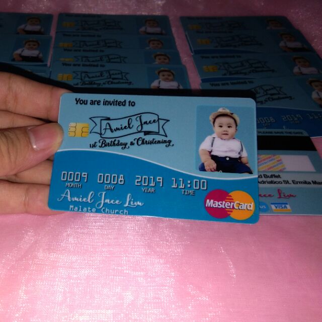 Atm Design invitation (Made with PVC) | Shopee Philippines