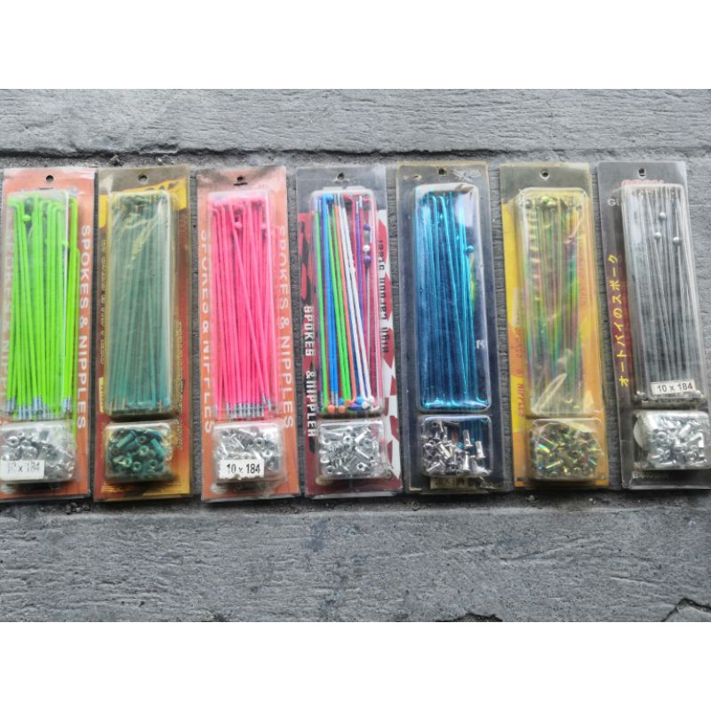 COLORED SPOKES 10×184 by17 | Shopee Philippines