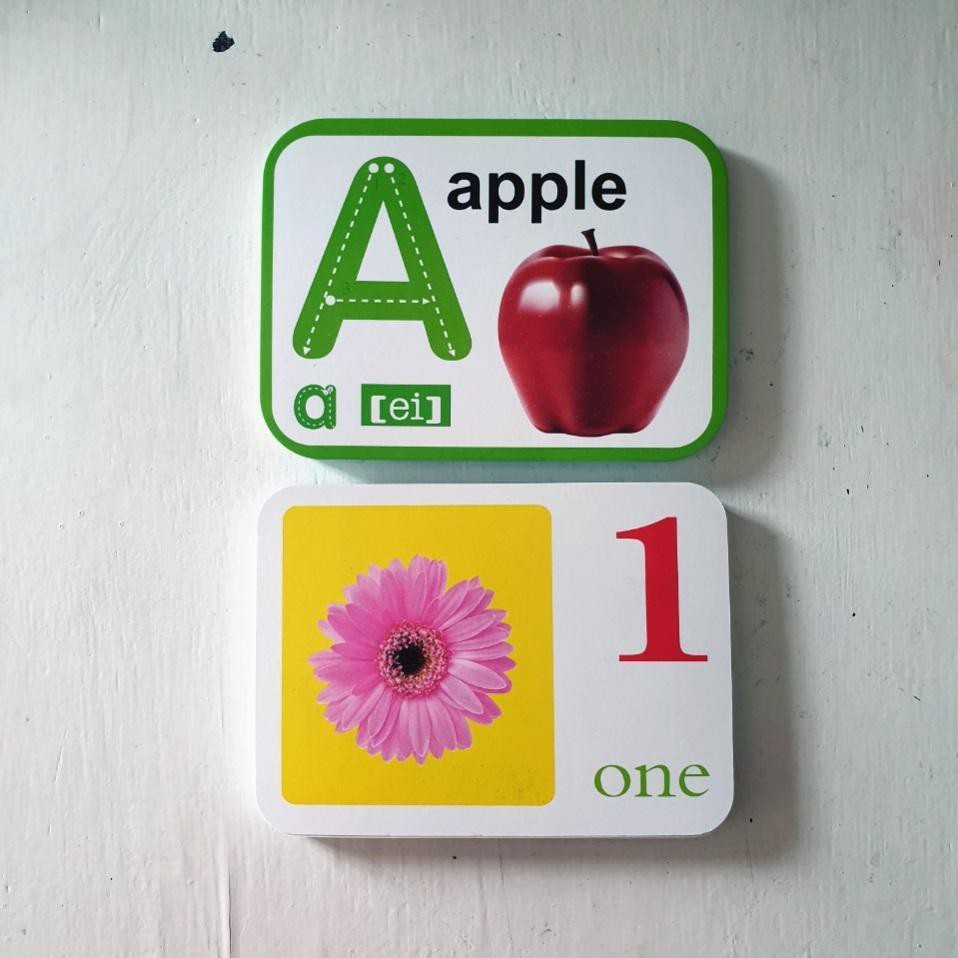 Alphabet and Numbers Flash Cards for Kids Early Learning SETwallet ...