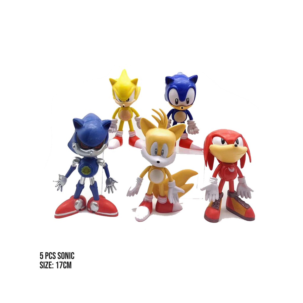 Super Sonic The Hedgehog Action Figure Set Of 5 Action Figure | Shopee ...