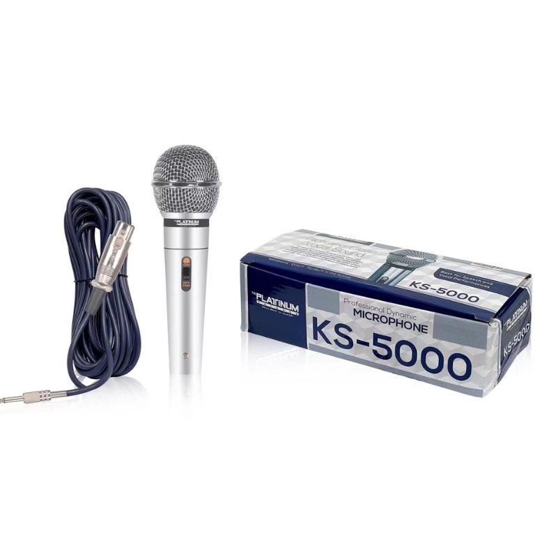 KS-5000 Platinum Heavy Duty Wired Microphone PLATINUM MICROPHONE 5 ...