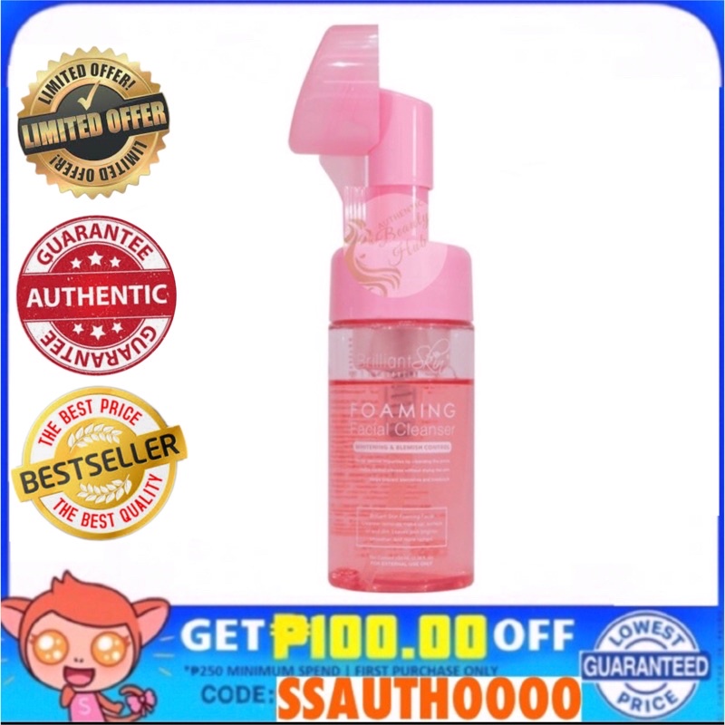 AUTHENTIC Brilliant SKIN PINK Foam Foaming Facial Cleanser 100ml ...