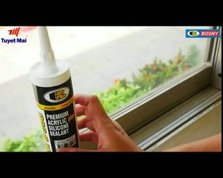 Bosny Premium Acrylic Plus Silicone Sealant B330 300ml Paintable Prosil ...