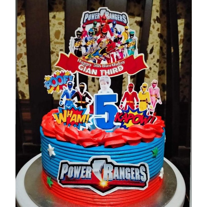 Power Ranger Theme Cake Topper | Shopee Philippines