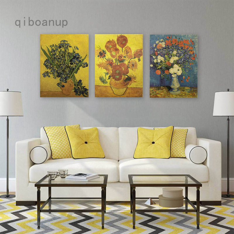 Claude Monet / van Gogh / famous art Oil Painting / kraft paper / bar ...