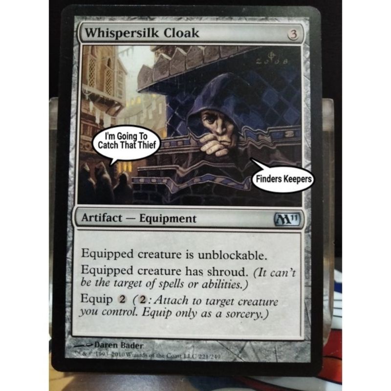 Magic: The Gathering(MTG) Card Whispersilk Cloak Mix Sets | Shopee ...