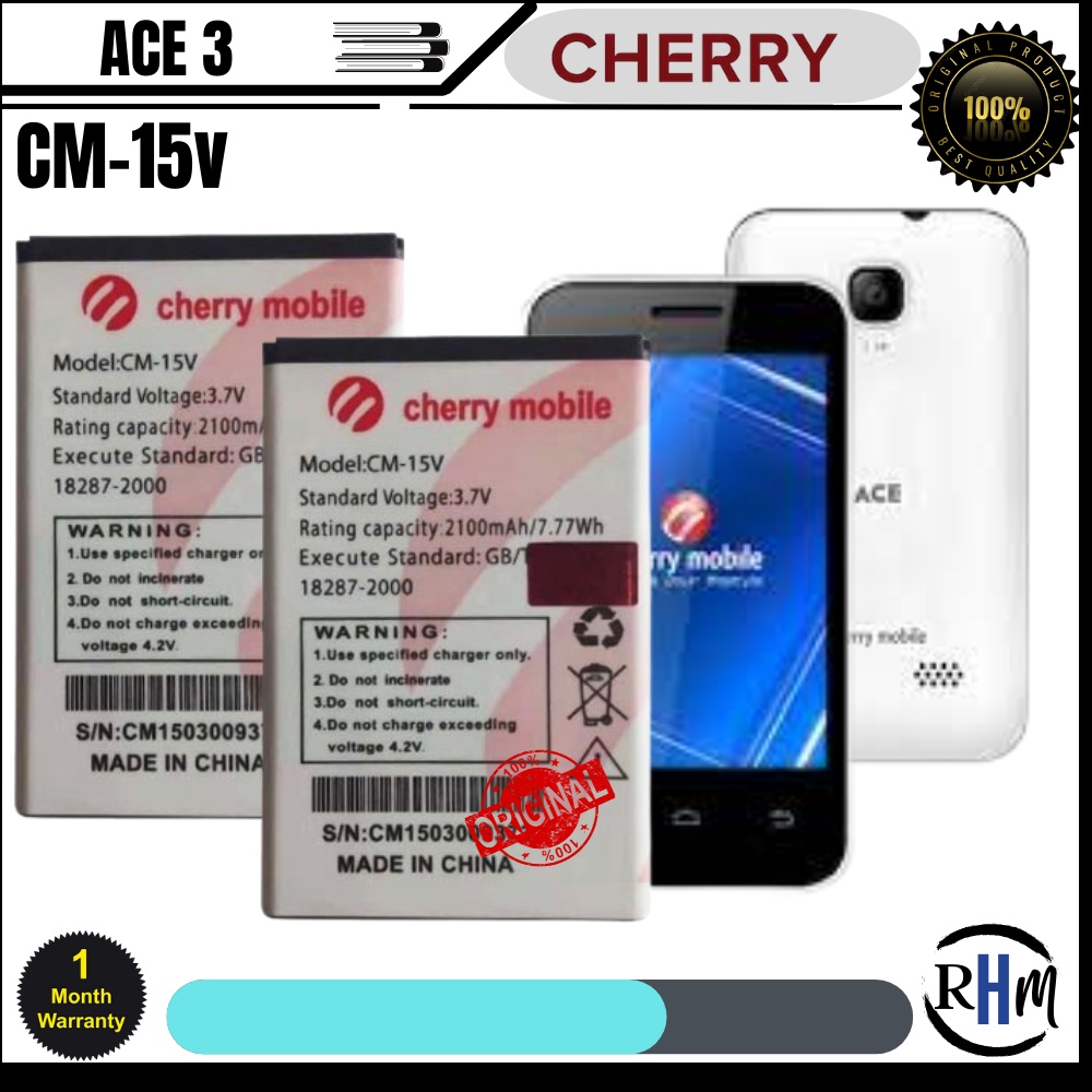 Cherry Mobile ACE 3, OMEGA HD V Battery, Model: CM-15V/ CM-15Z Original ...