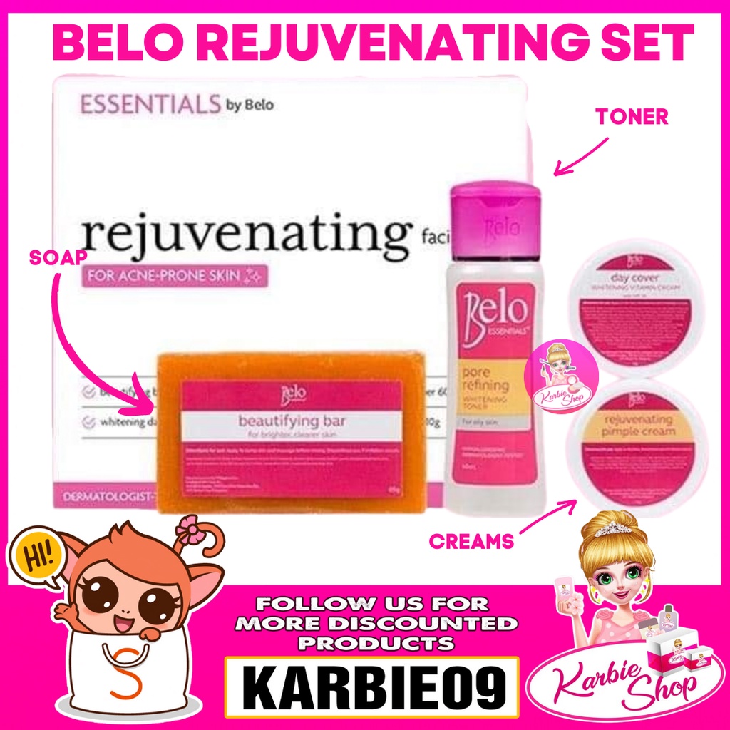 Orig Belo Essentials Rejuvenating Set | Whitening Set | Shopee Philippines