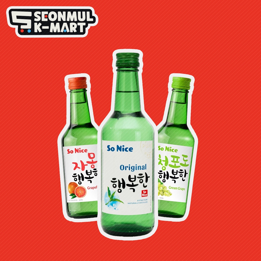 So Nice Soju 360 Korean Drink Seonmul K Mart Shopee Philippines