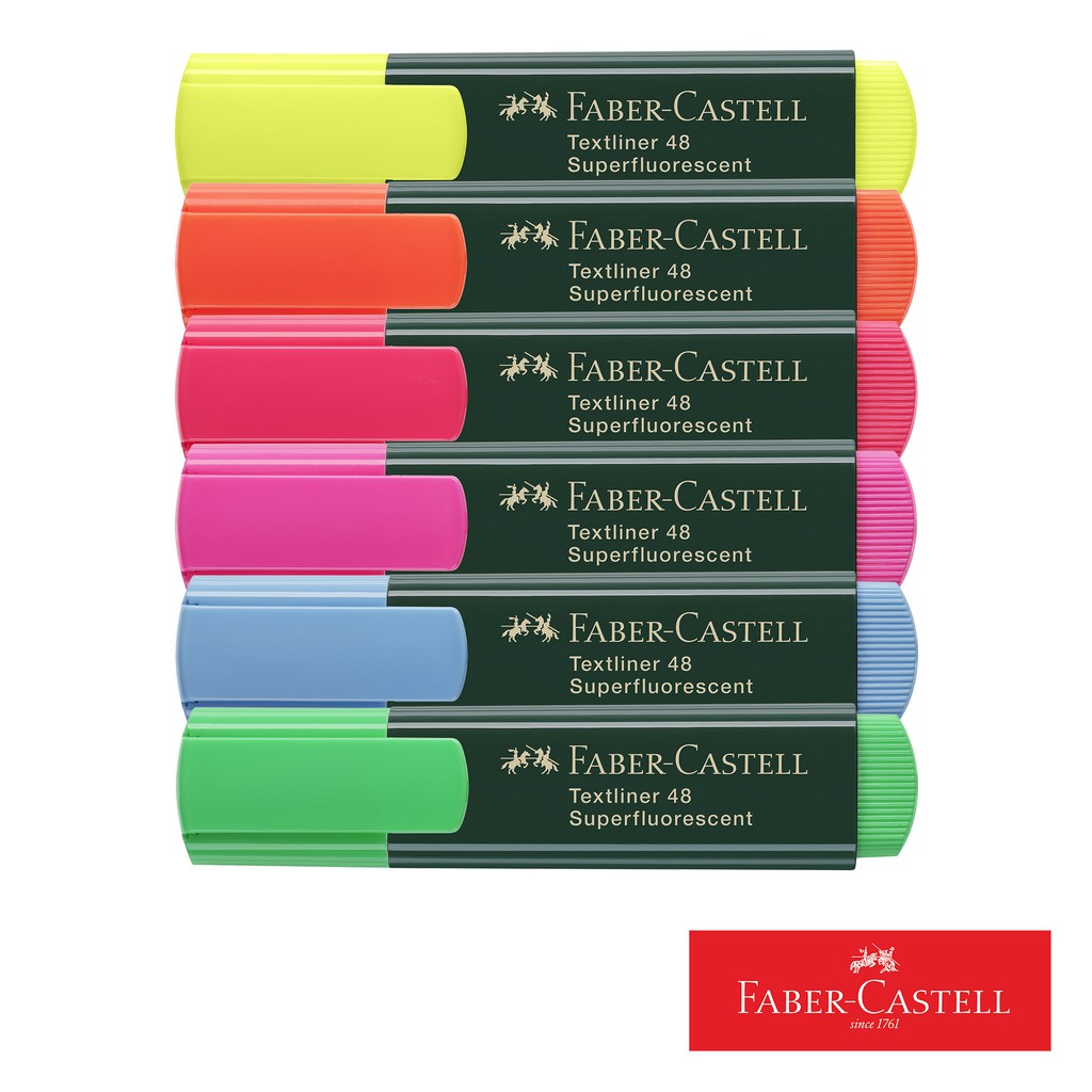 Faber-Castell Textliner 48 (6 colors) [12SP154807] | Shopee Philippines