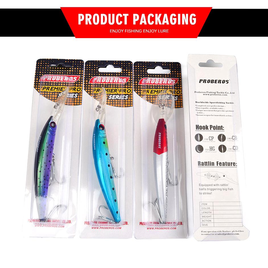 Proberos Minnow Lure 17.7Cm 27G Artificial Floating Fishing Lures And ...