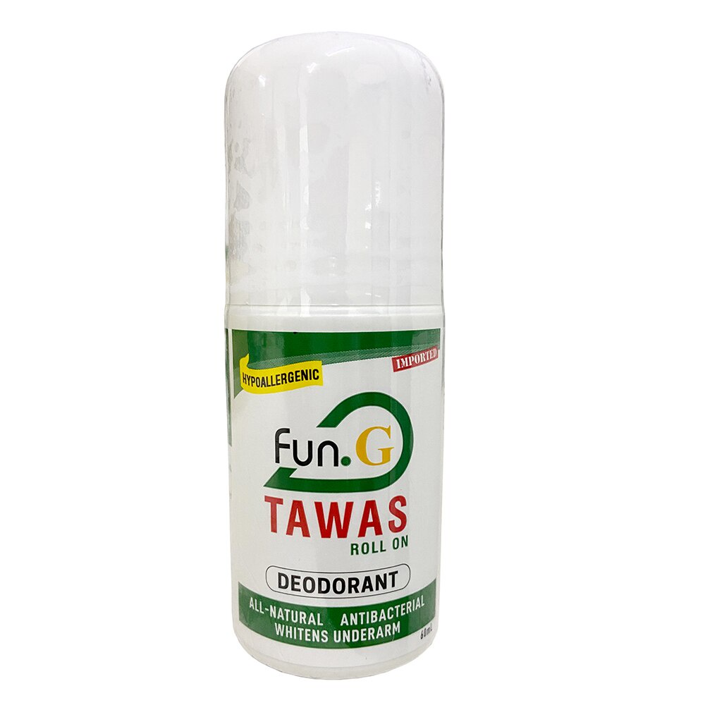 FUN G Tawas Roll On All-Natural Antibacterial whitens underarm 60ml ...