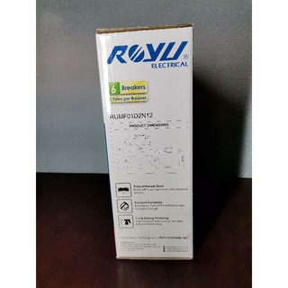 Royu 12 Way / 12 Pole MCB Distribution Panel Box Metal Back Case Flush ...