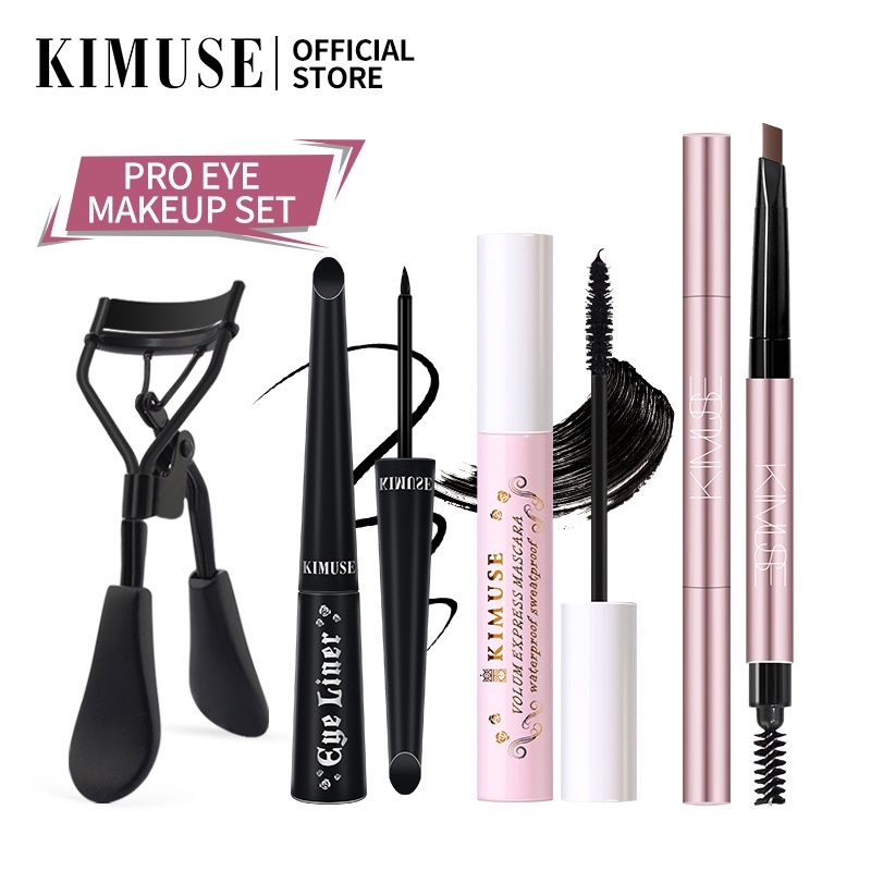 KIMUSE Double-head Waterproof Eyebrow Pencil+Volum Express Mascara+ ...