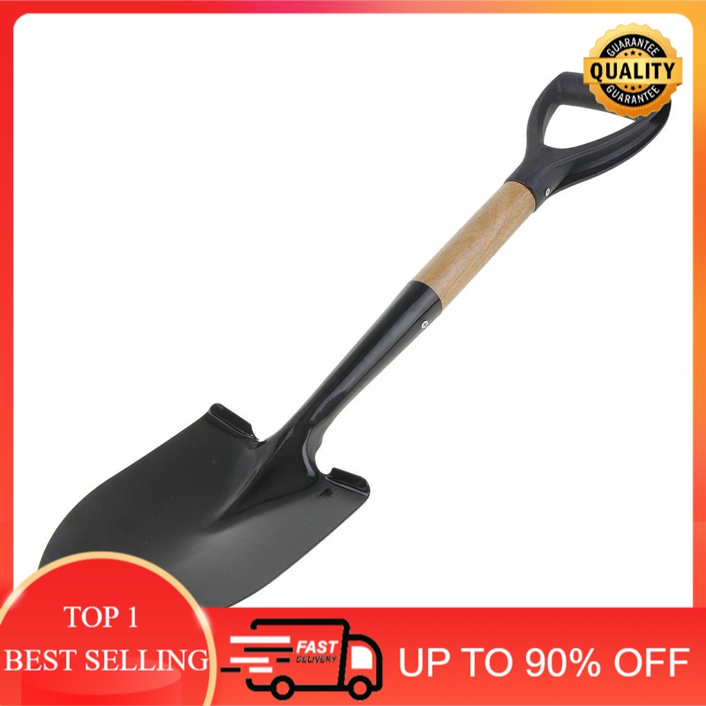68cm Steel Shovel with Wooden Handle Tip | Shopee Philippines