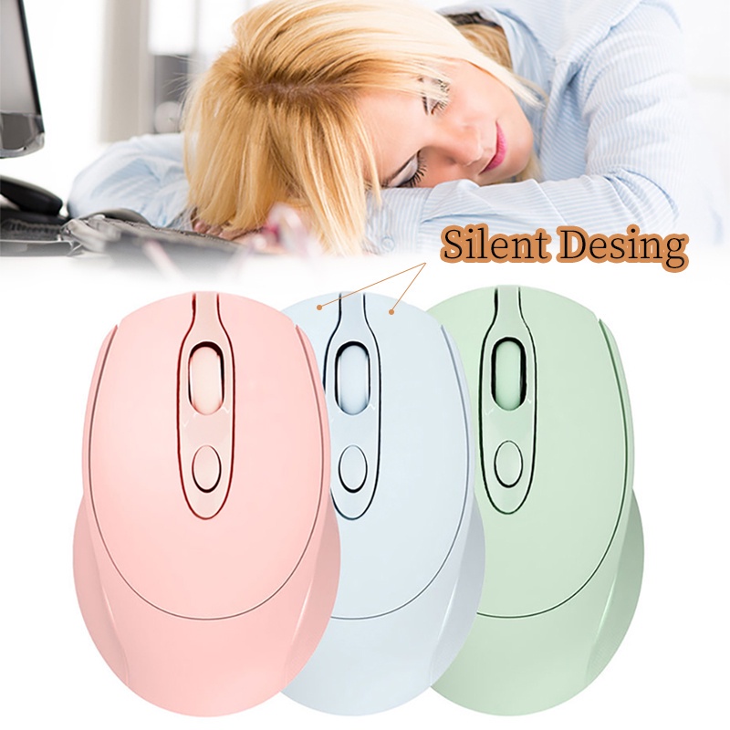 HOT Ultra-thin Mini Wireless Mouse 1600 DPI 2.4GHz USB Silent Mouse For ...